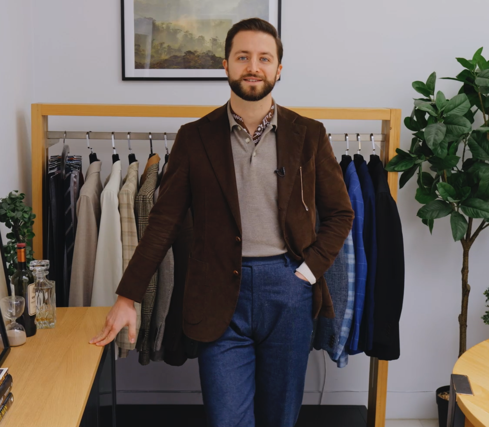 What I'm Wearing Today: Brown Corduroy Jacket + Custom Jeans – Mr ...