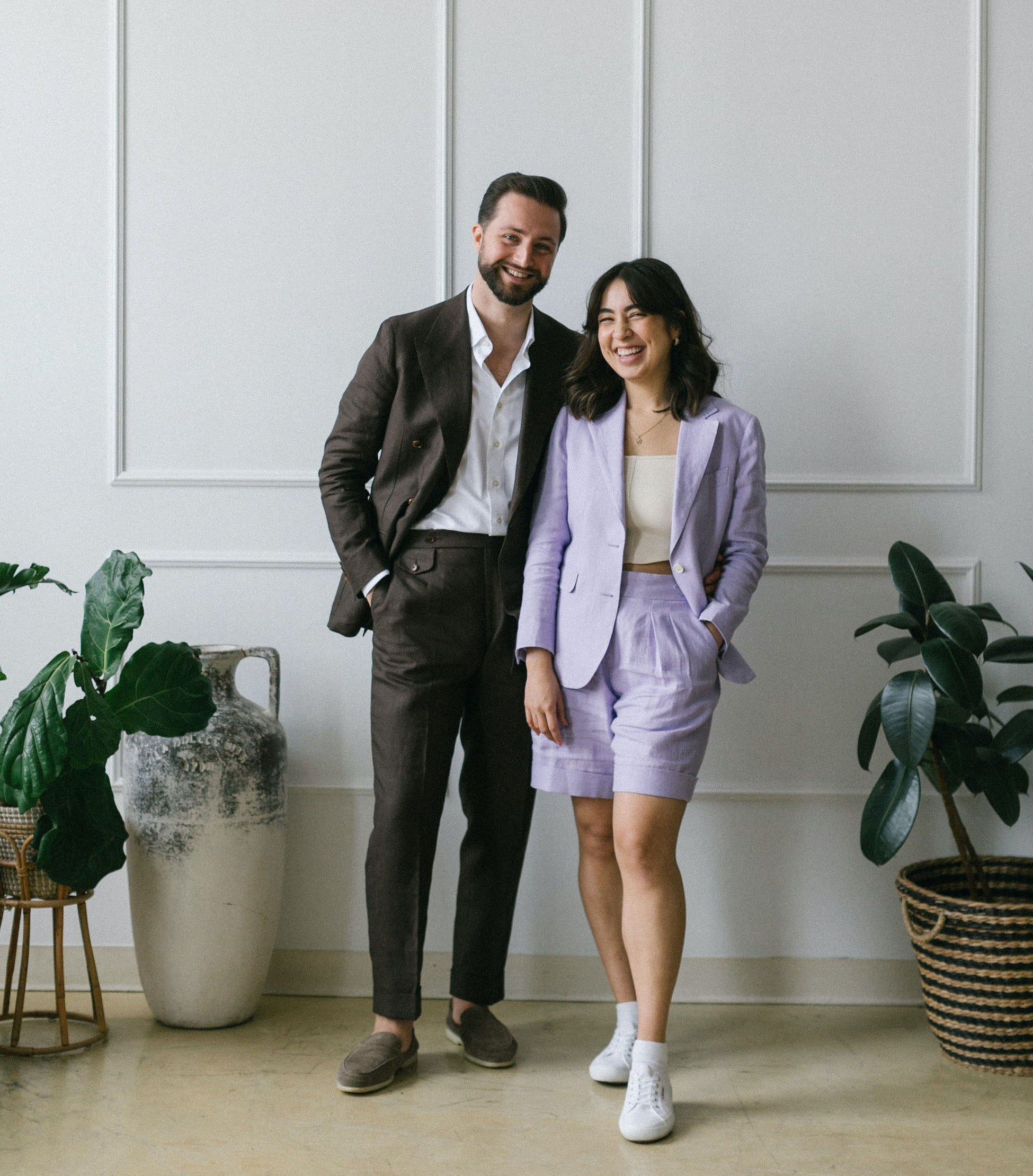 Brown Linen Double Breasted Suit – Mr. Cavaliere